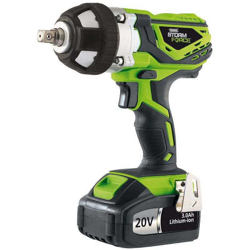 Draper CIW20GSF Draper Storm Force 20V Cordless Impact Wrench 1 2 Sq. Dr. 1 x 3.0Ah Battery