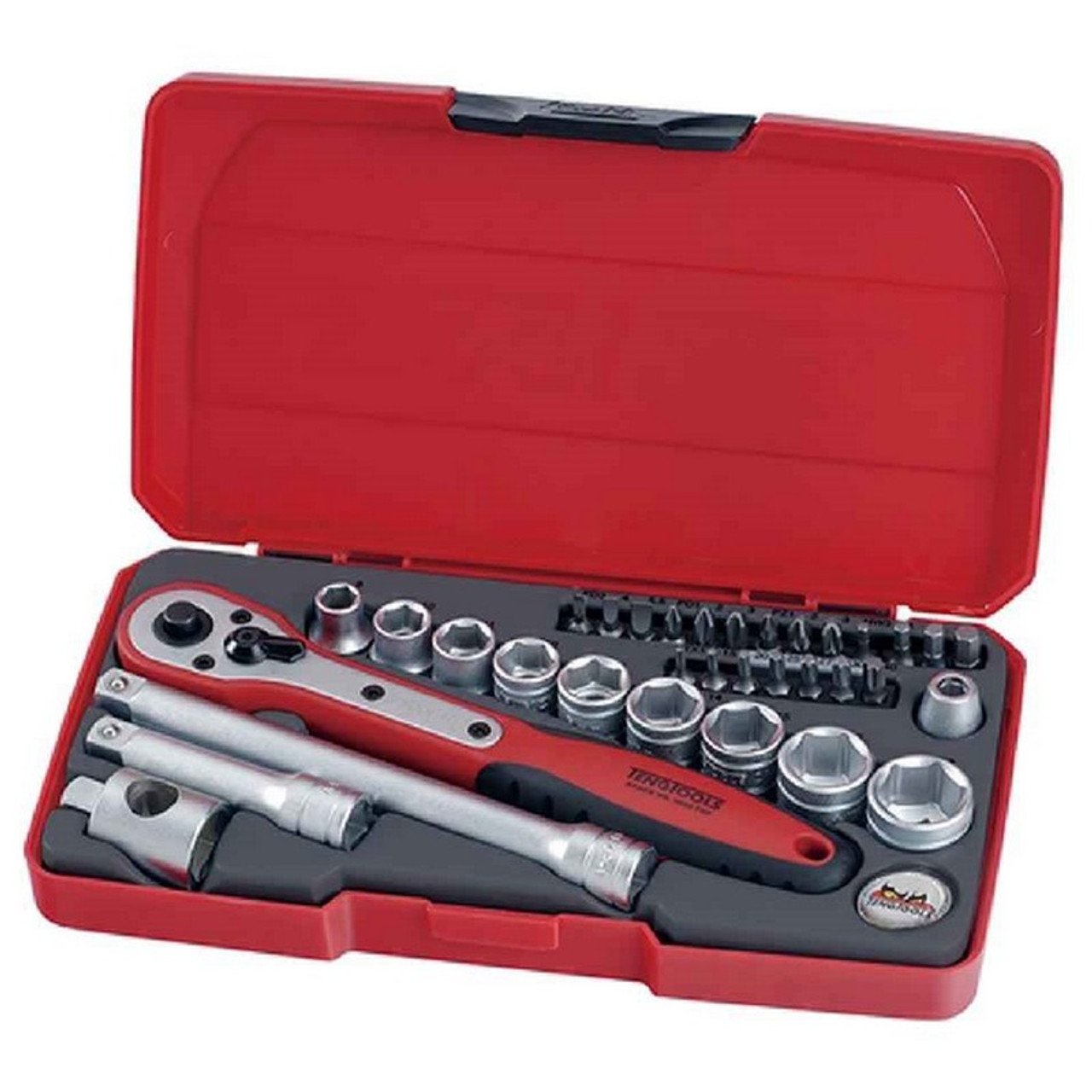 Teng Tool T3834 3 8 Socket Set 34 Pieces Chrome Vanadium Steel